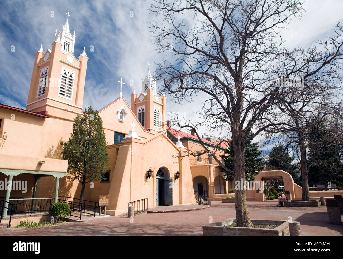 Colonial spanish albuquerque church in hi-res stock photography and ...