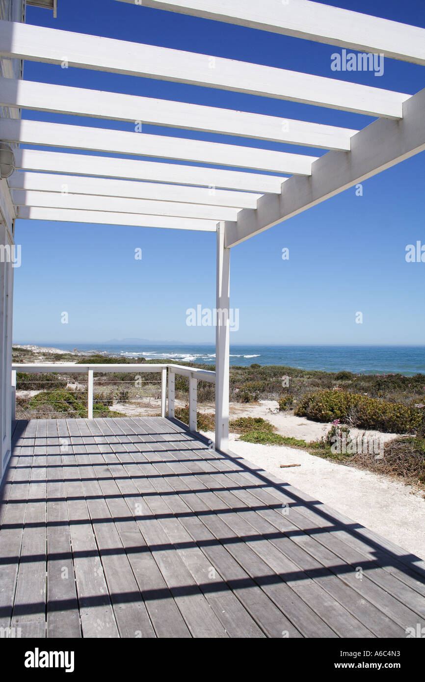 Decking on the beach Stock Photo - Alamy