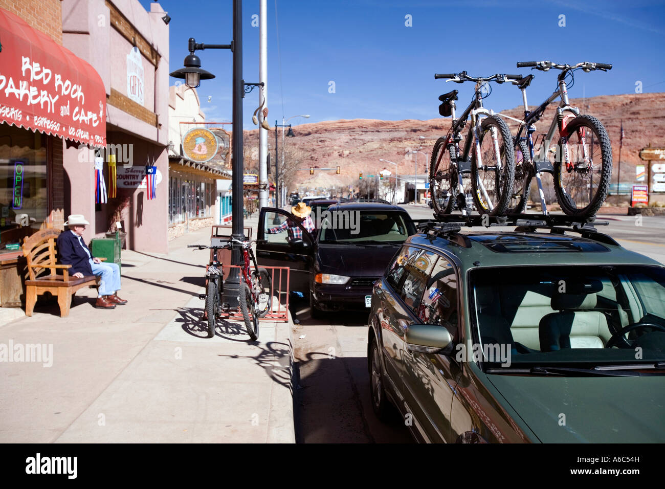 Main street in Moab Utah Stock Photo - Alamy