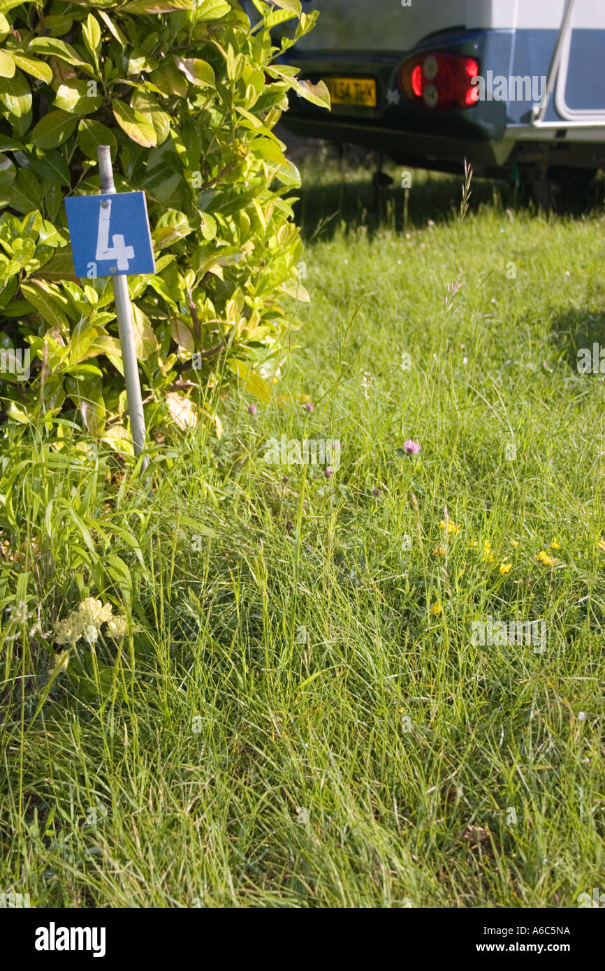 campsite marker post Stock Photo - Alamy