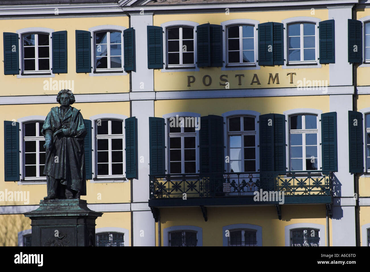 Beethoven Statue in front of Post Office in Central Market Square in ...