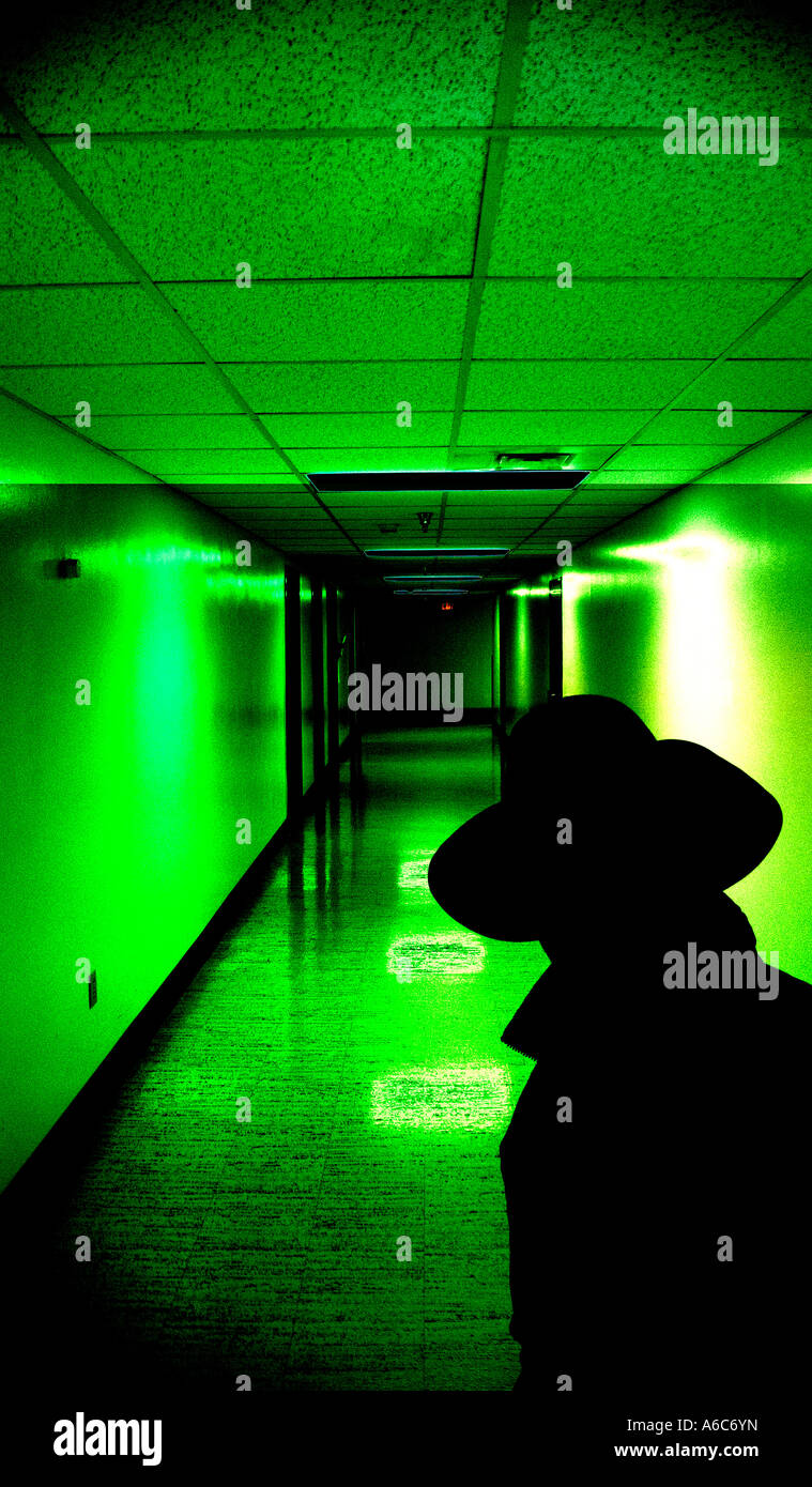 security camera catches male stalker hospital corridor Stock Photo - Alamy