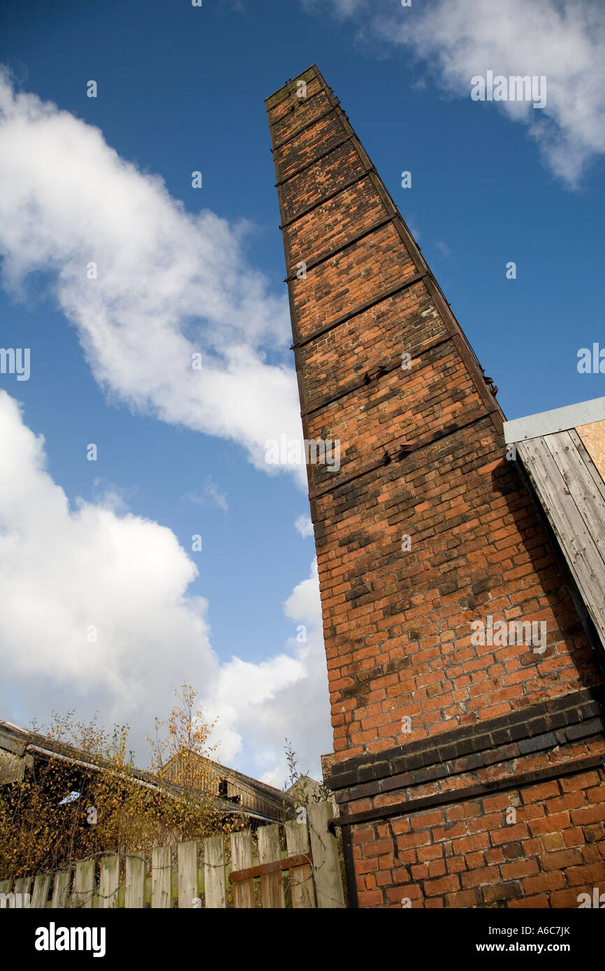 Chimney of abandoned Lion Salt Works Marston Northwich Cheshire UK ...