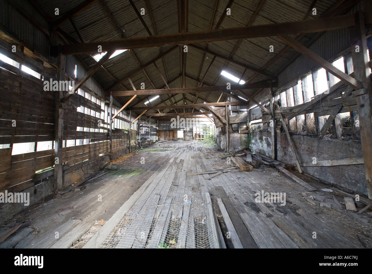 Warehouse at the abandoned Lion Salt Works Marston Northwich Cheshire ...
