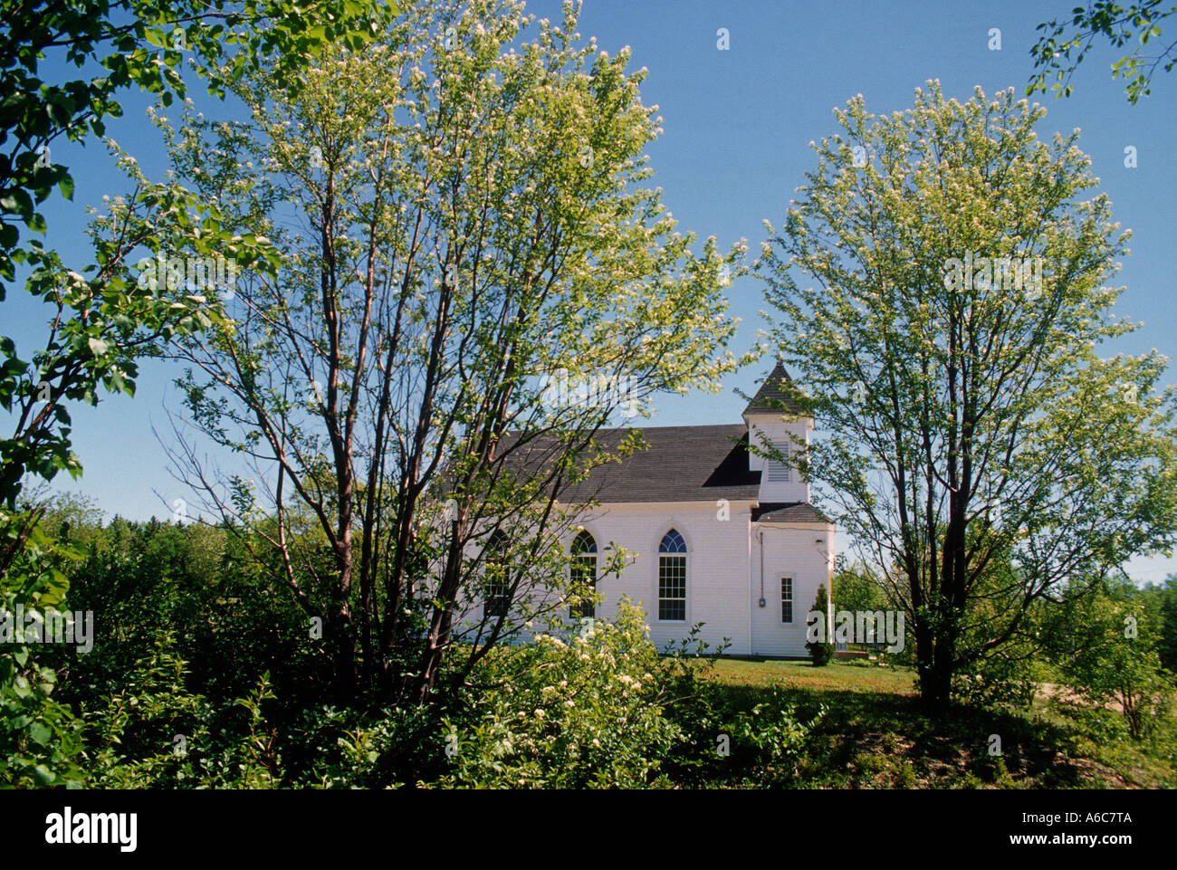 Traditional church Aspy Bay United 1878 in north cape Breton Island on ...
