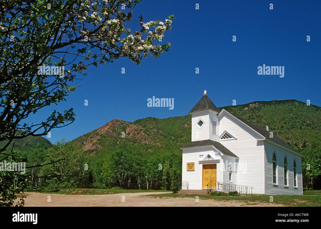 Traditional church Aspy Bay United 1878 in north cape Breton Island on ...