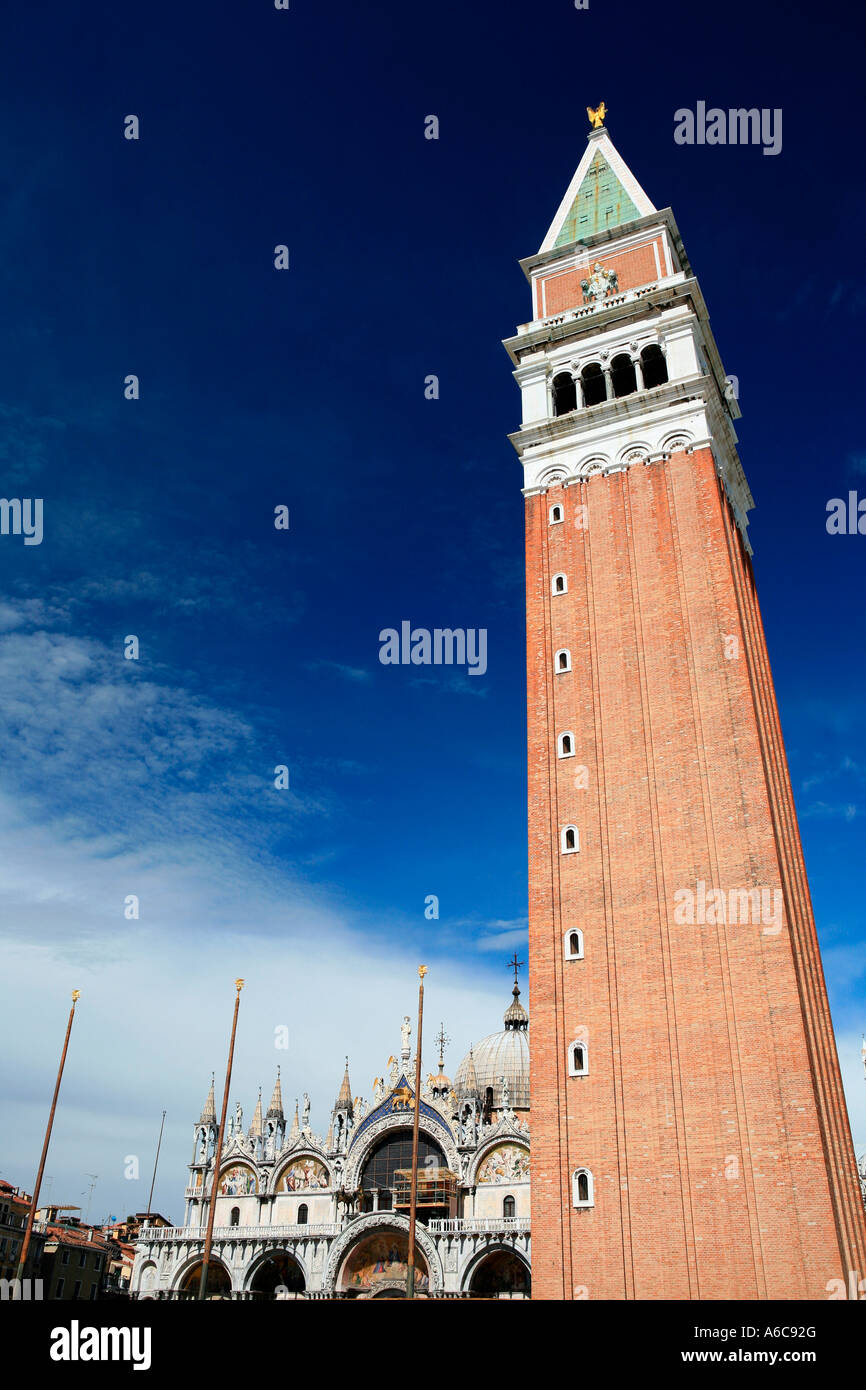Campanile and Basilico San Marco in Venice Stock Photo - Alamy