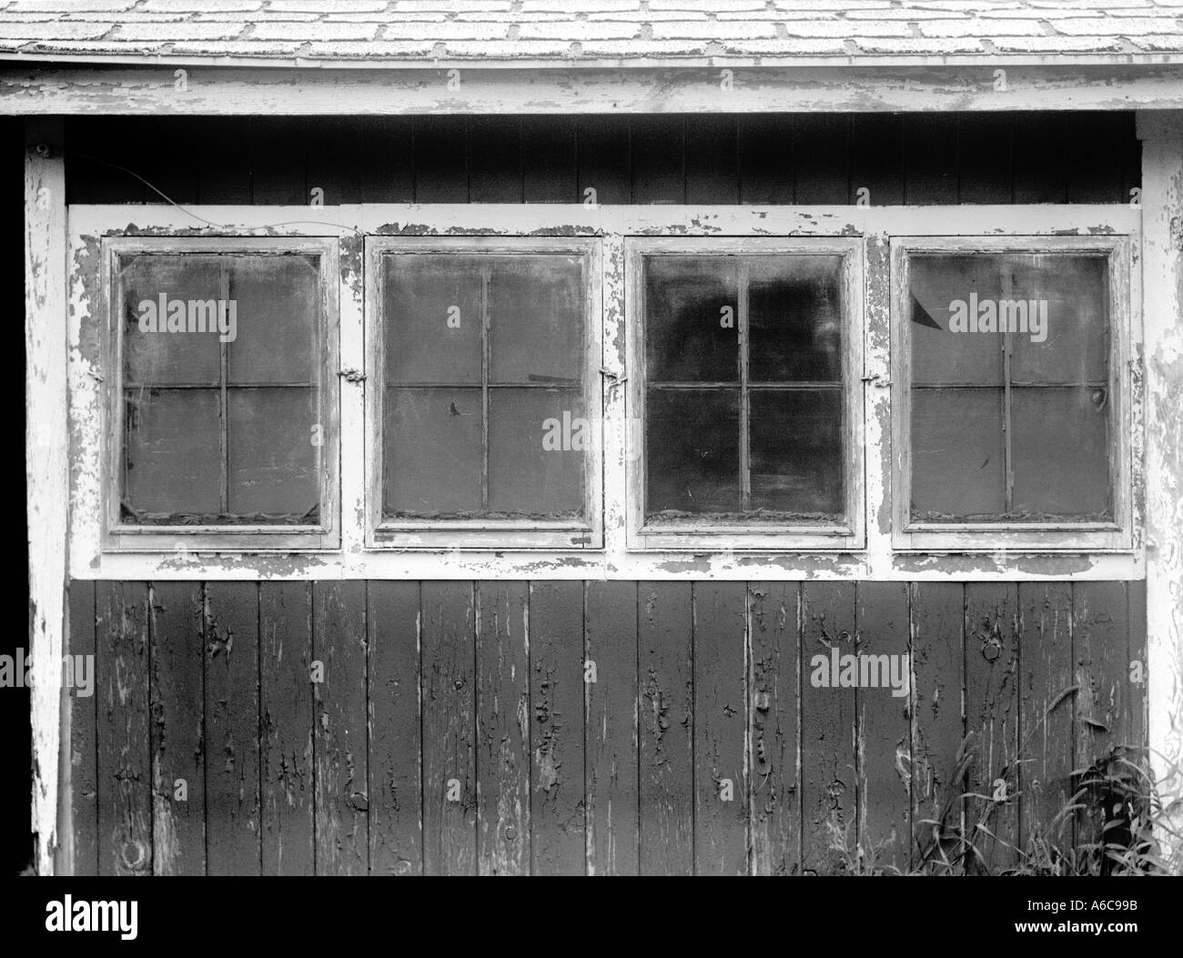 Windows of old barn Stock Photo - Alamy