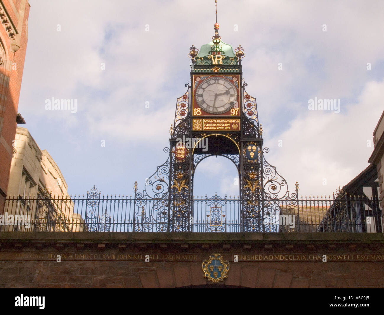 CHESTER CHESHIRE UK February The Eastgate Clock Built to commemorated ...