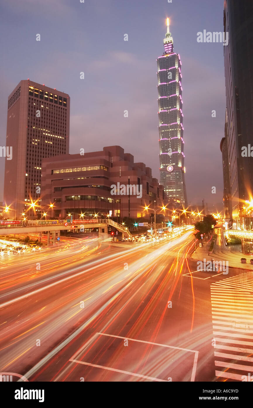 Former Tallest Structure In The World, Taipei 101, Taiwan Stock Photo ...