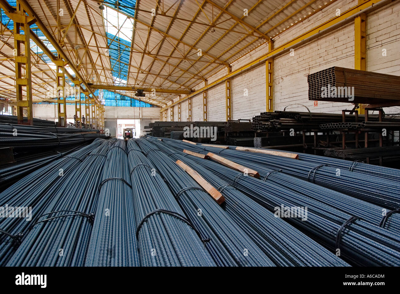 iron warehouse and construction equipments Stock Photo - Alamy