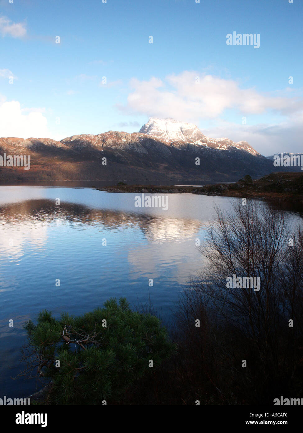 Loch Maree and Slich Stock Photo - Alamy