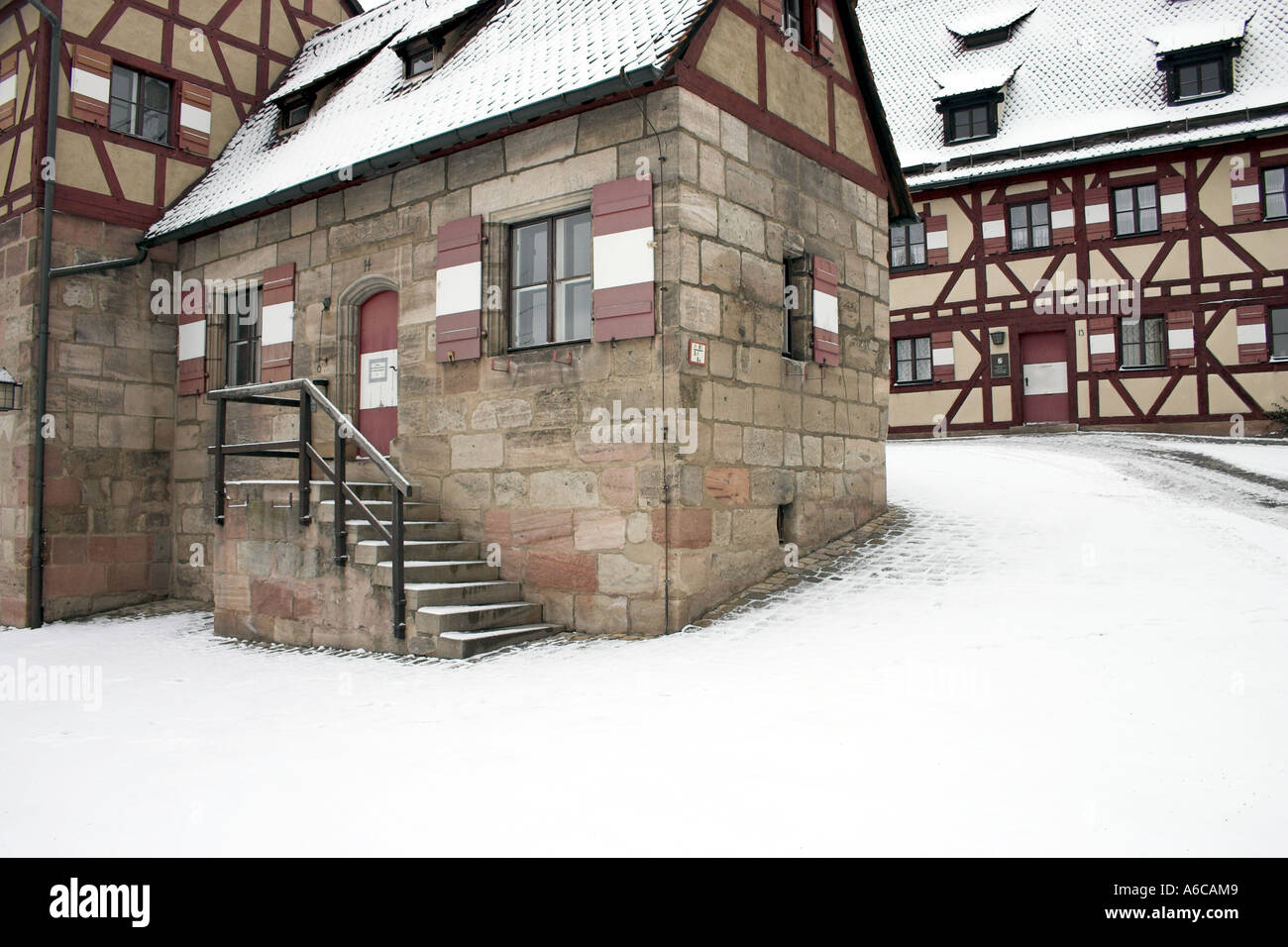 Nuremberg nurnberg snow winter cold freezing old europe european hi-res ...