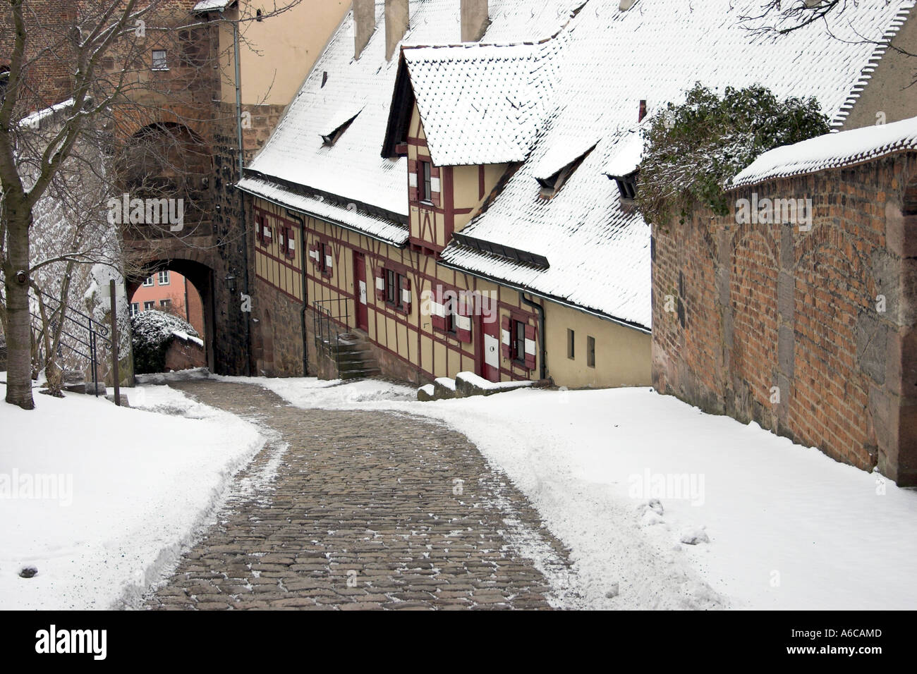 Nuremberg nurnberg snow winter cold freezing old europe european hi-res ...