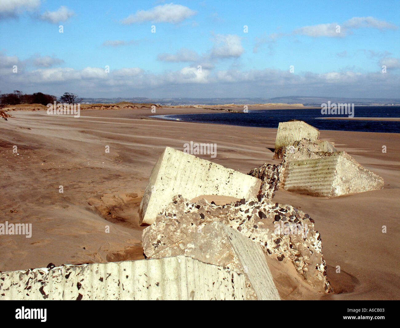 Tank traps from the 2nd world war Stock Photo - Alamy