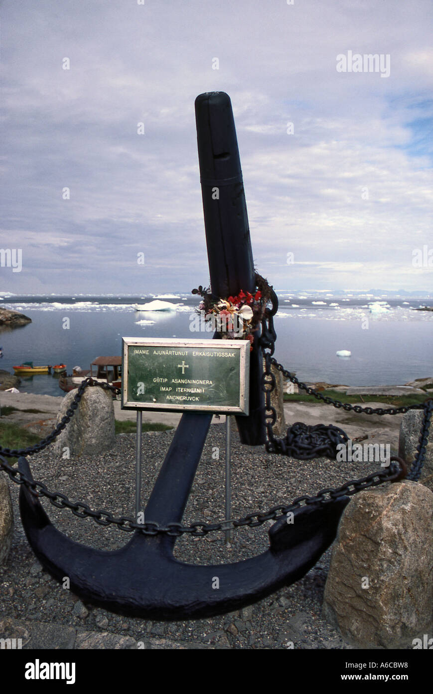 Maritime Memorial Greenland Stock Photo - Alamy