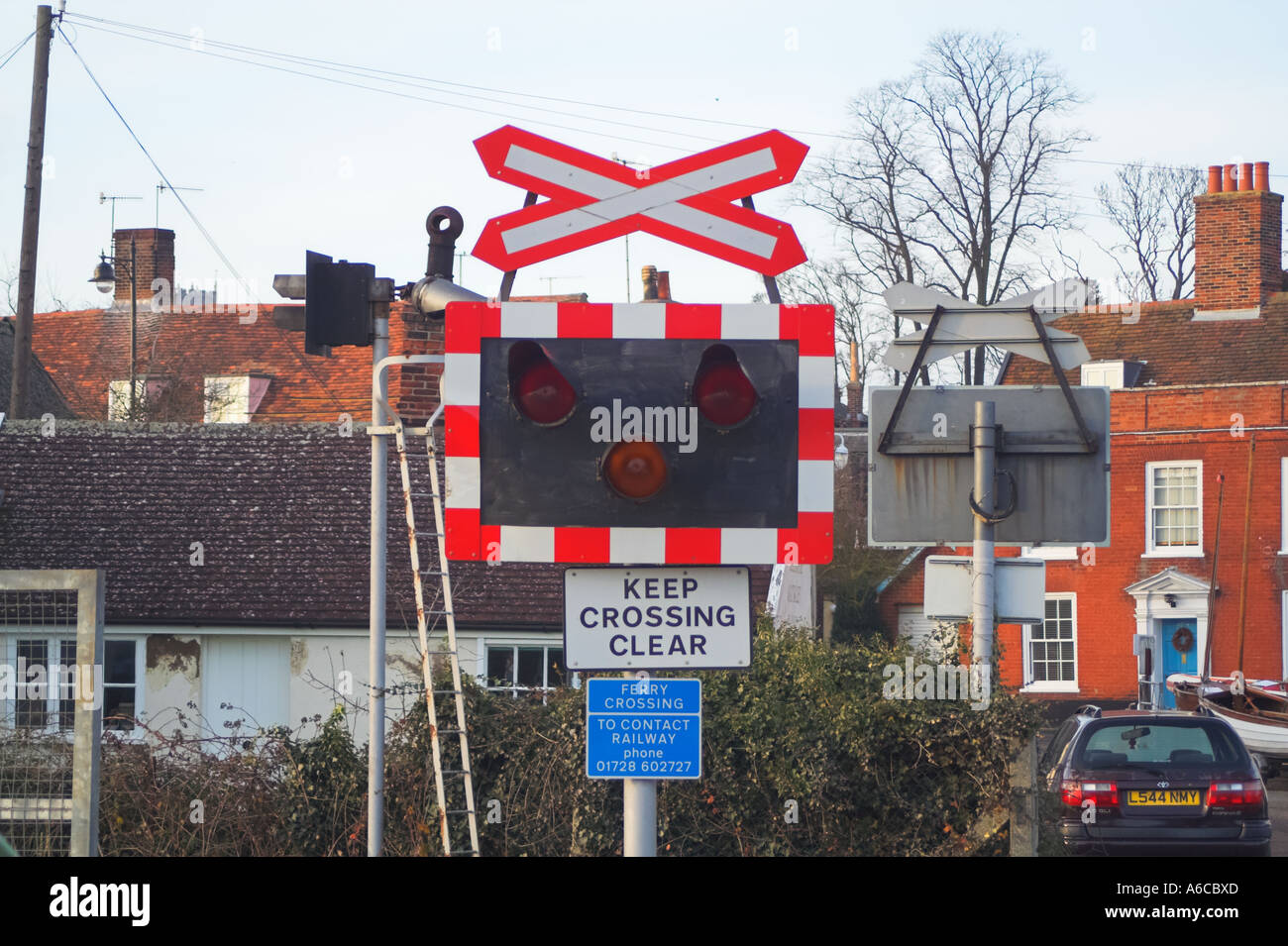 Train Crossing Traffic Signs Stock Photo - Alamy