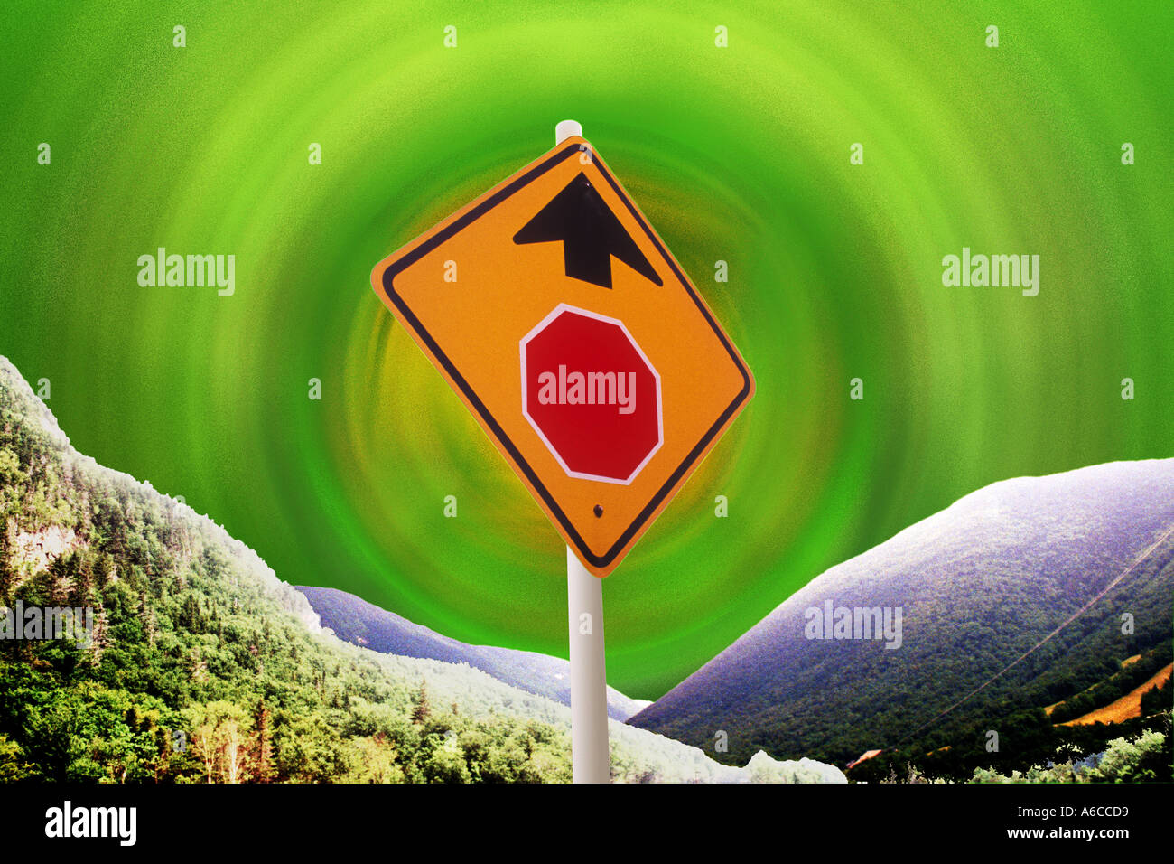 Environmental Stop Sign Stock Photo - Alamy