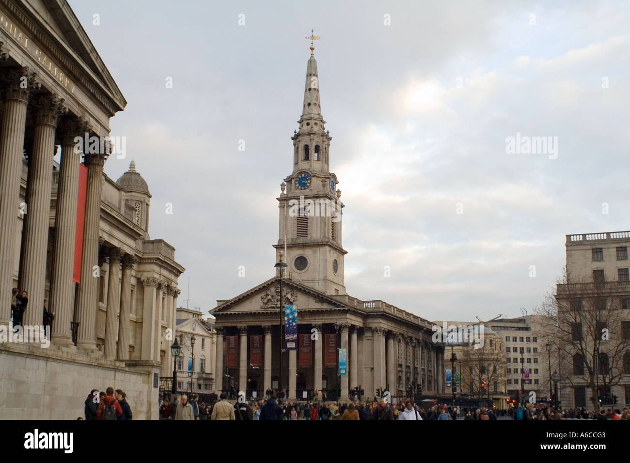 St Martin in the Fields Church Trafalgar Square London England Stock ...
