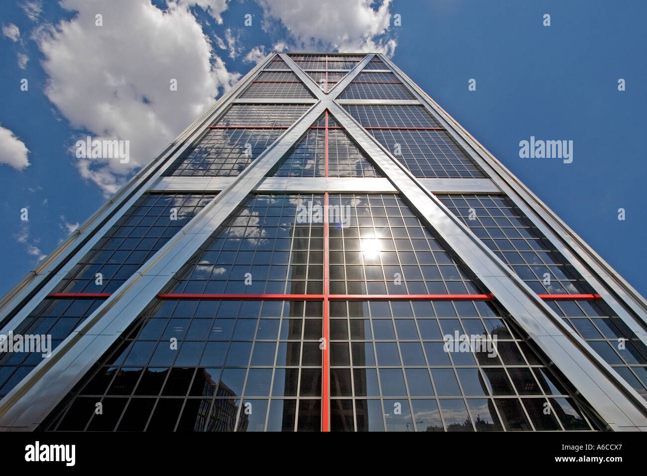towers kio in place castilla in madrid spain Stock Photo - Alamy