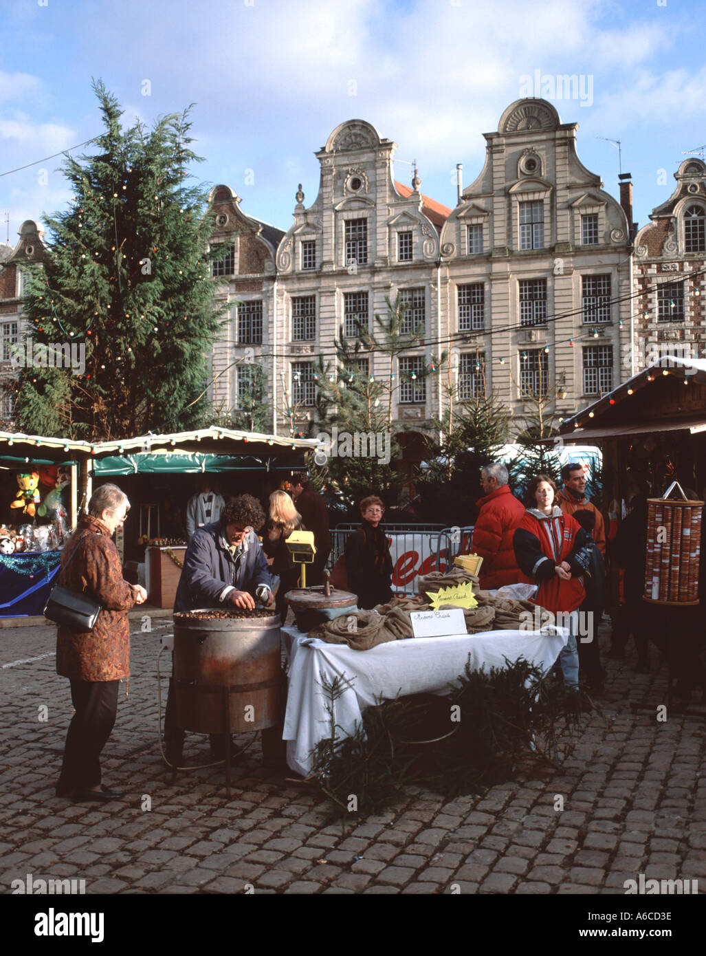 Christmas Market in the Grand Place at Arras Stock Photo - Alamy