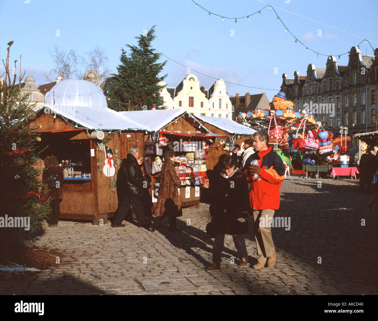 Christmas Market in the Grand Place at Arras Stock Photo - Alamy