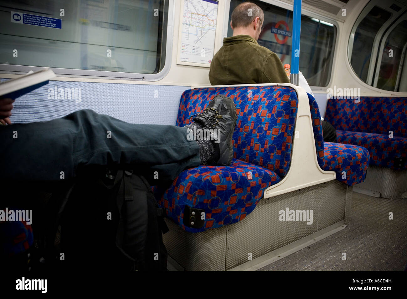 Shoes on train seat hi-res stock photography and images - Alamy