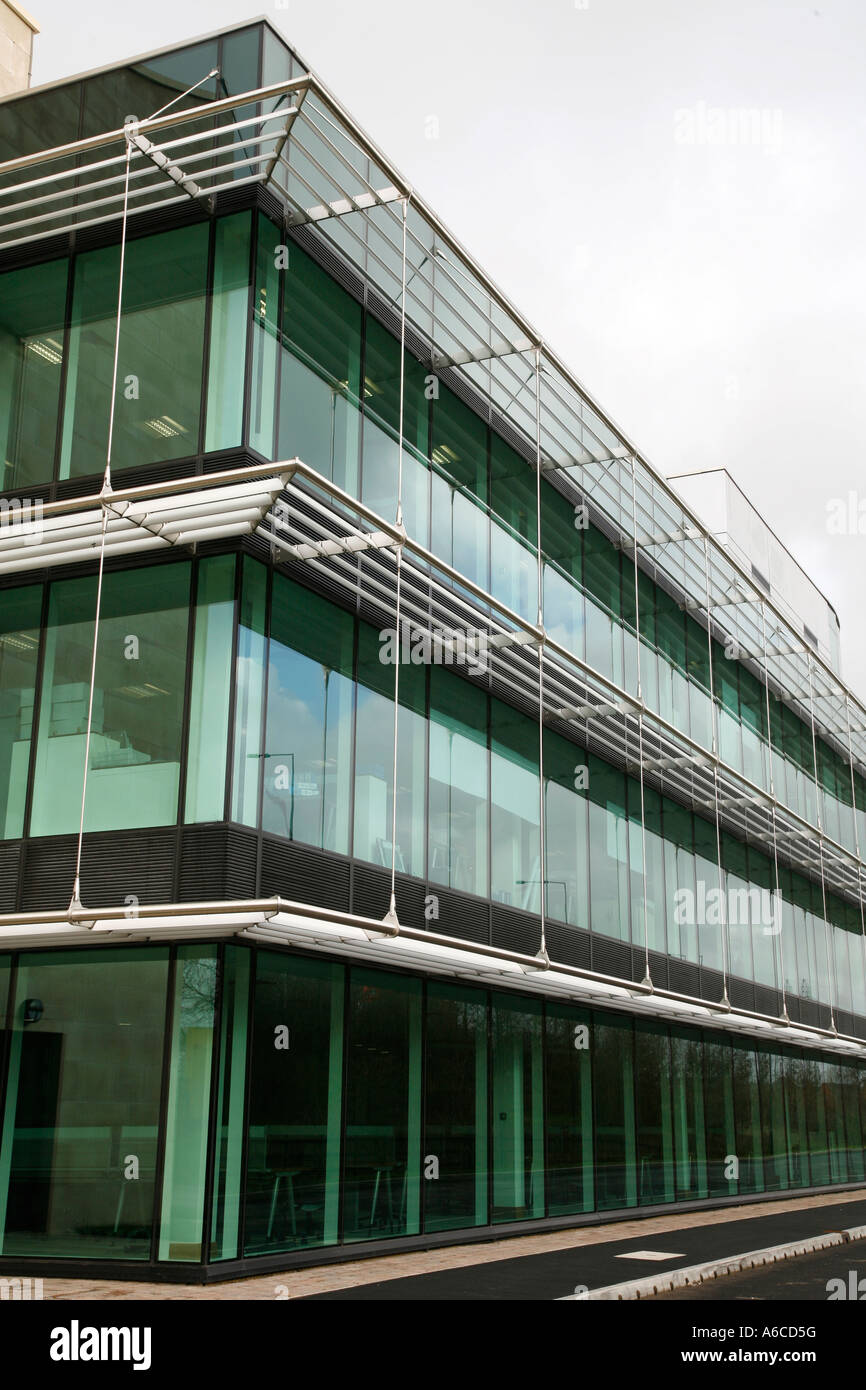 Modern building with stainless steel support system Stock Photo - Alamy