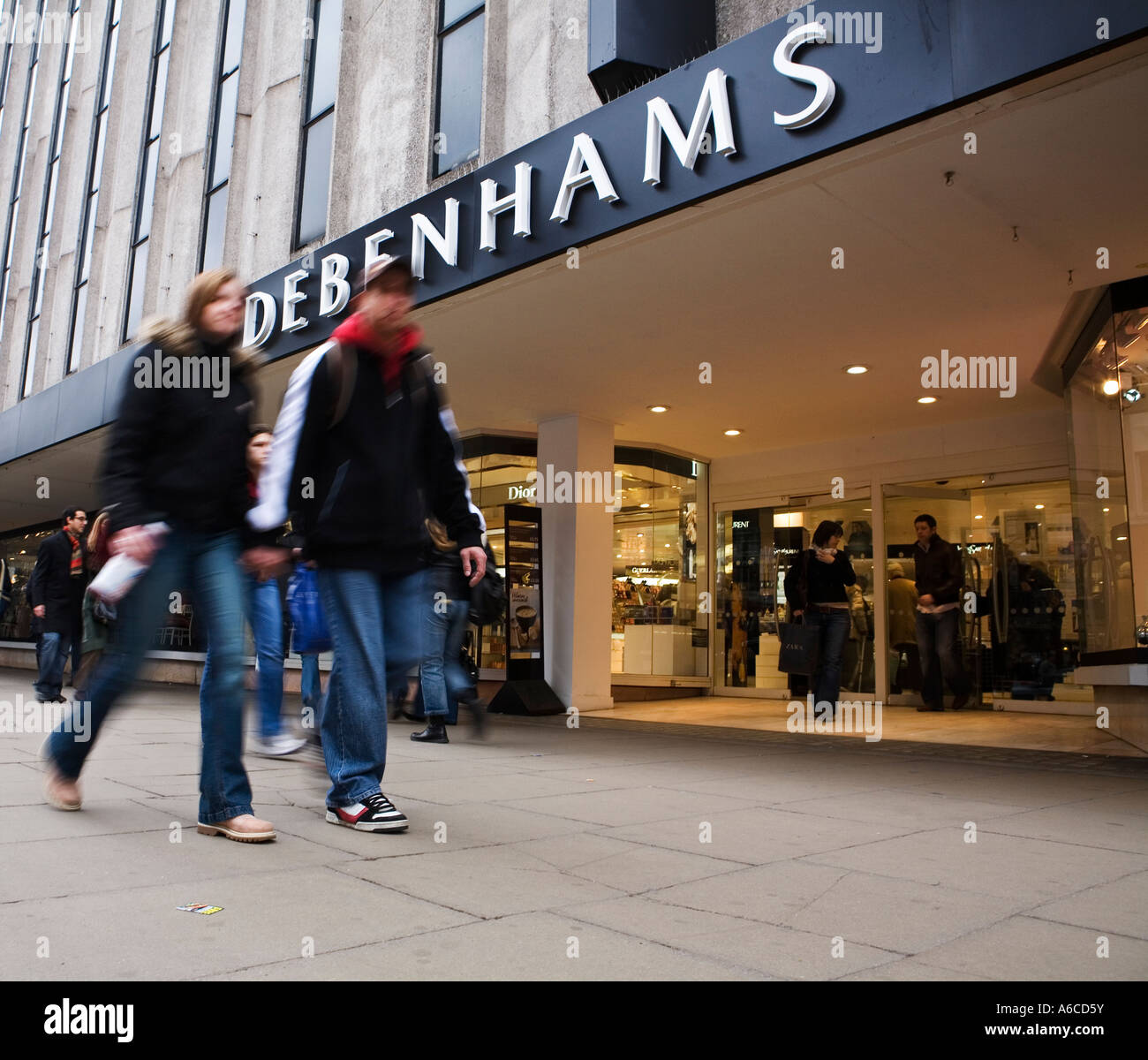 Debenhams department store on Oxford Street Stock Photo - Alamy