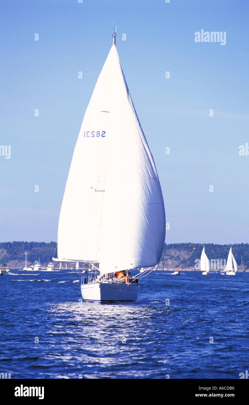 SWEDEN STOCKHOLM ARCHIPELAGO SAILING Stock Photo - Alamy