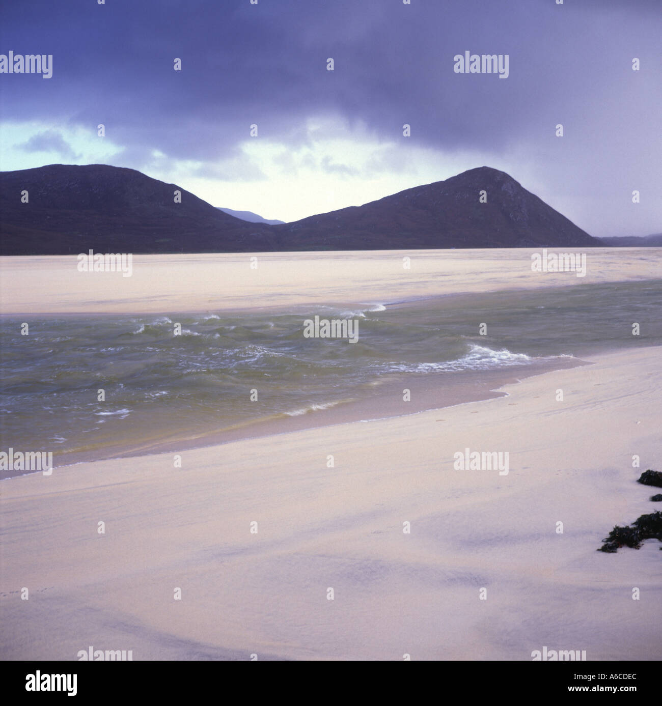 Scarista Bay and estuary Isle of Harris Outer Hebrides Scotland Stock ...