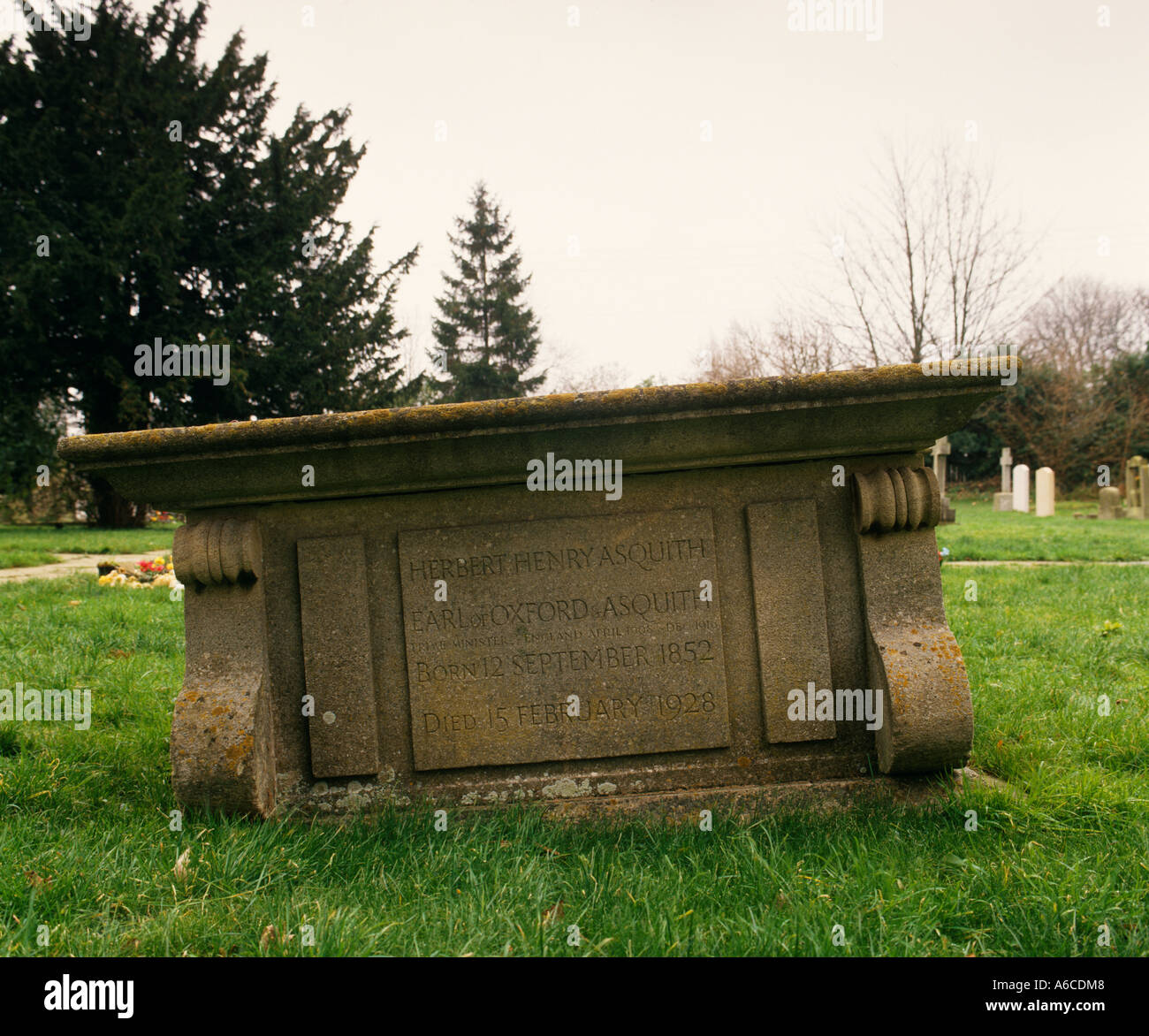 Herbert Henry Asquiths grave, Sutton Courtney Oxfordshire Asquith was ...