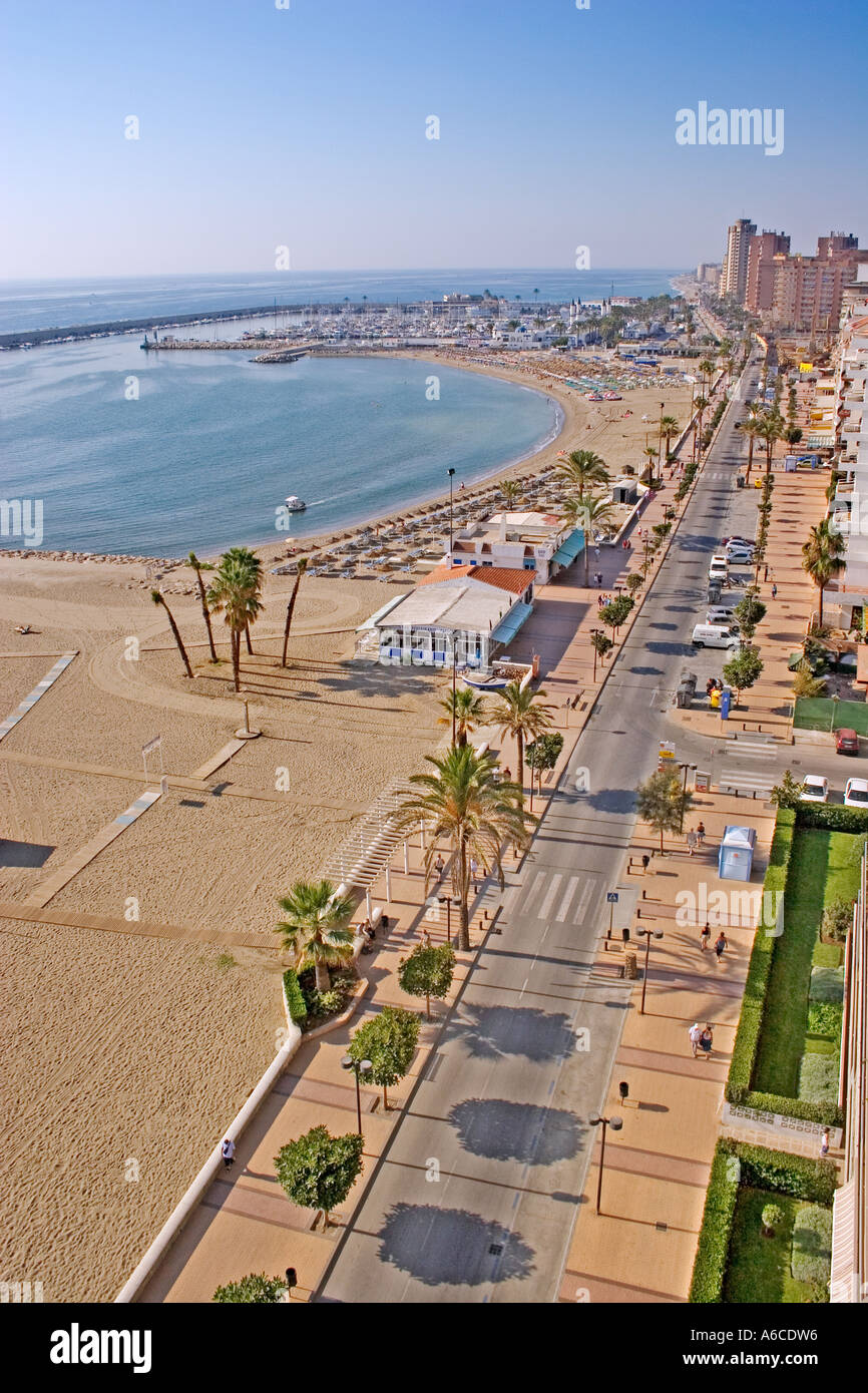 promenade and beach of fuengirola andalusia spain Stock Photo - Alamy