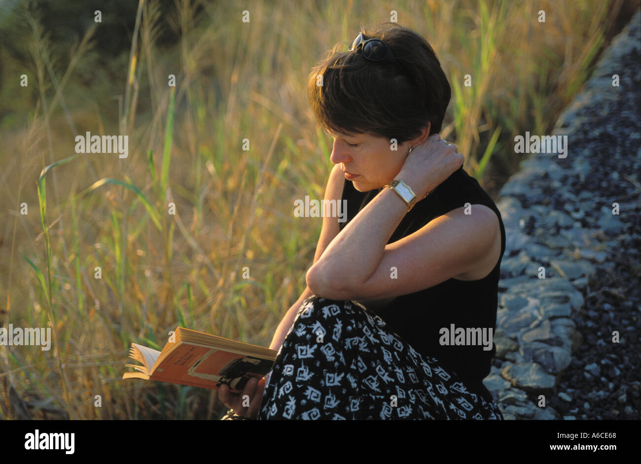 Woman female reading reads hi-res stock photography and images - Alamy