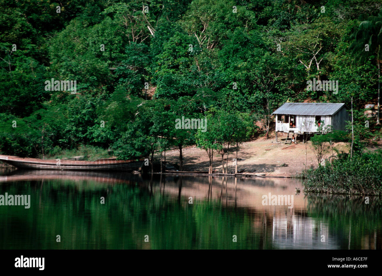 Caboclo s house people from mixed Indian Portuguese origin Rio Jauaperi ...