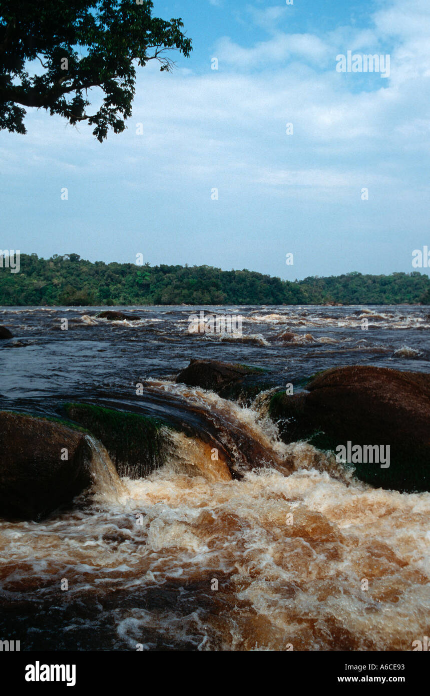 Impassable rapids of Ipanore Indigenous land Upper Rio Negro Amazonas ...