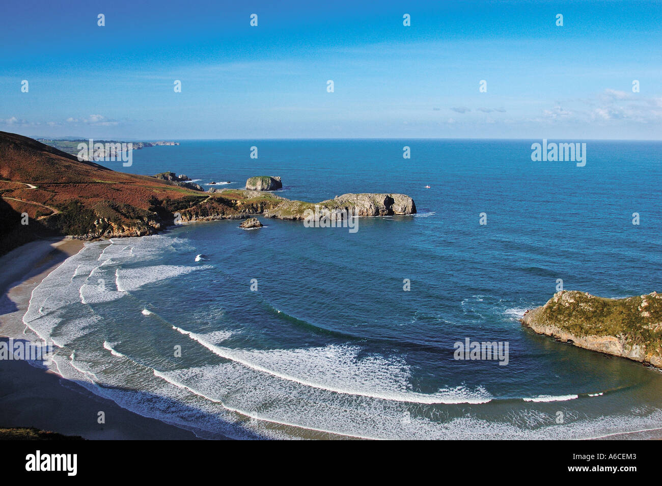 the beach of torimbia llanes asturias spain Stock Photo - Alamy