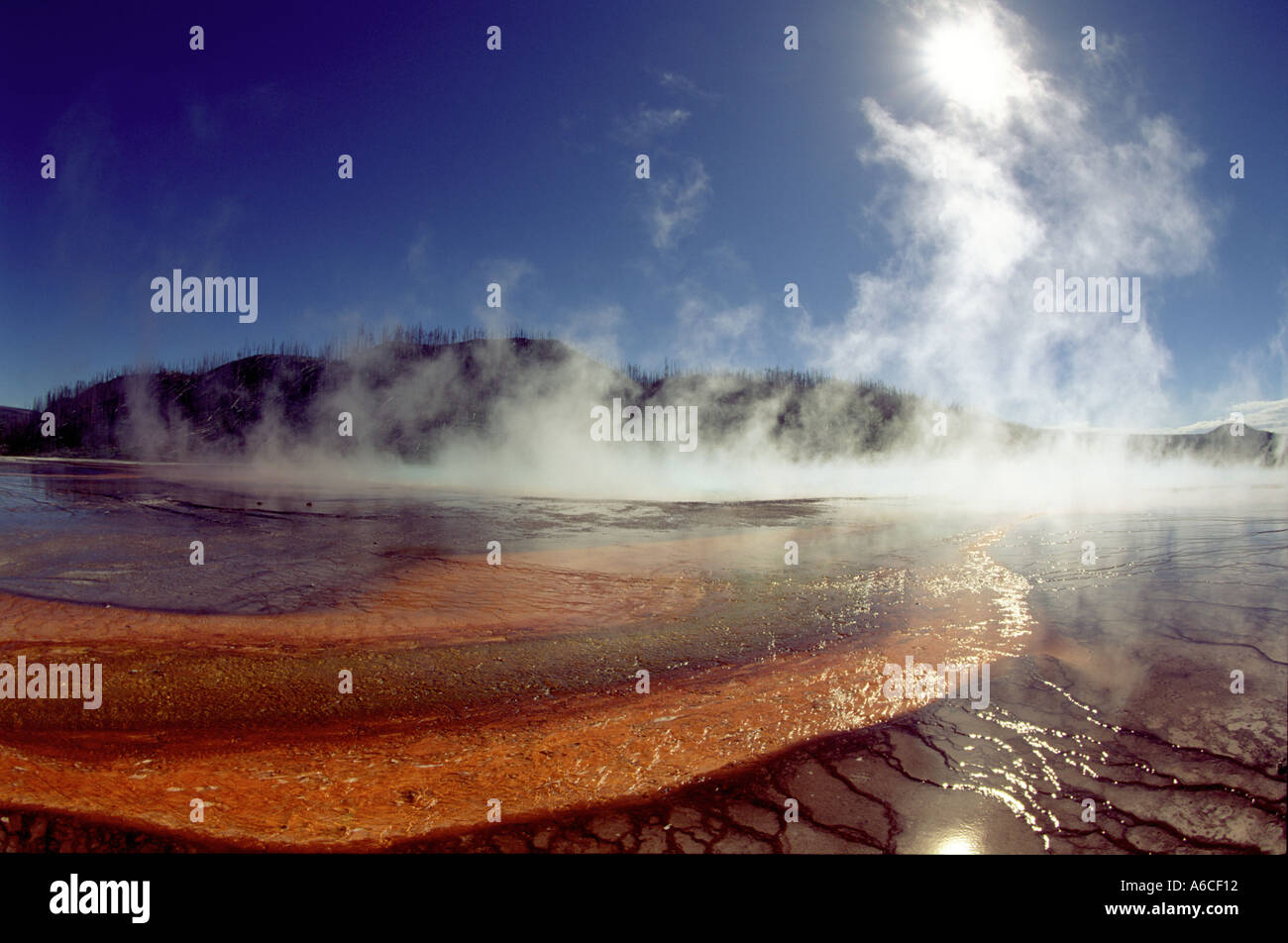 Grand Prismatic Pool Yellow Stone National Park USA Stock Photo - Alamy