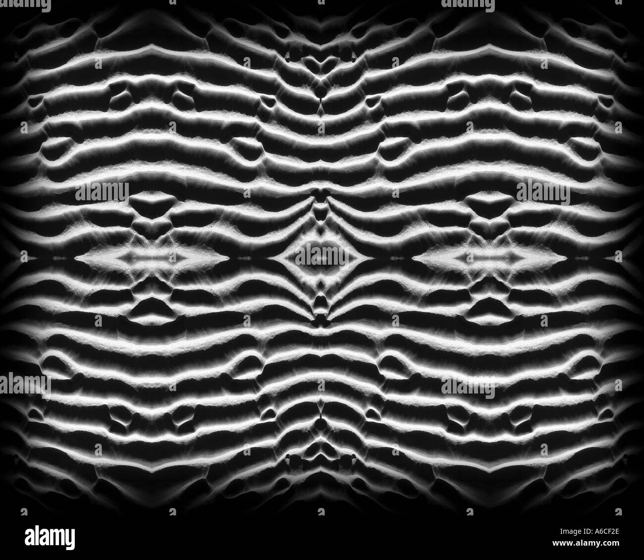 Black and white infrared design graphic, using the symmetry of sand ...