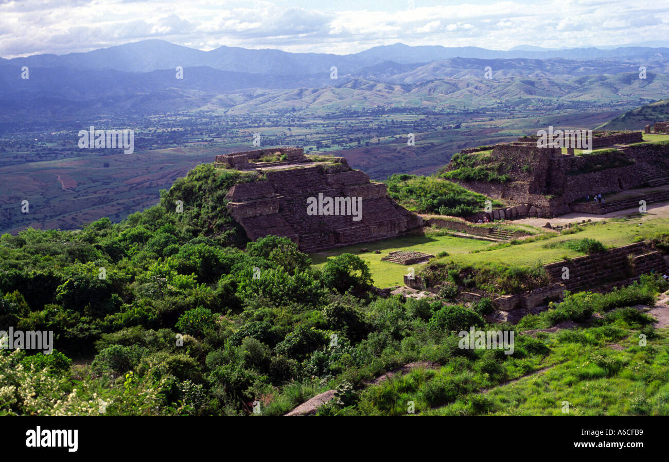 Pyramids at Monte Alban ancient capital of the Zapotec civilisation ...