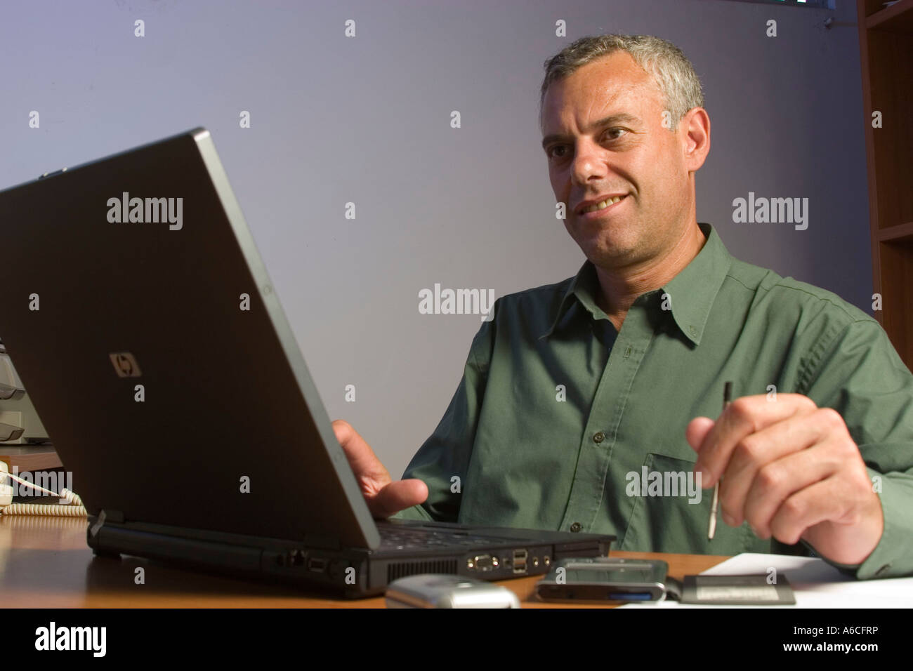 man with laptop Stock Photo - Alamy