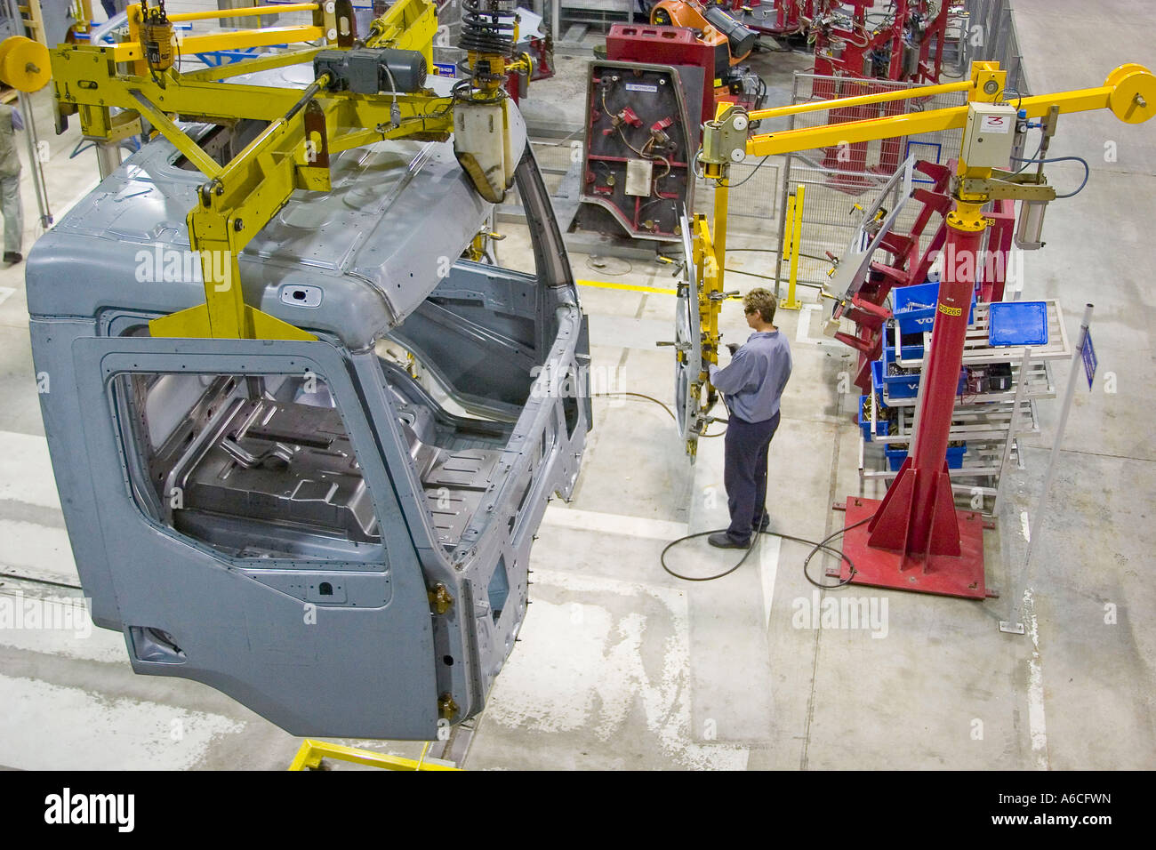 blind worker at Volvo plant in Curitiba Stock Photo - Alamy