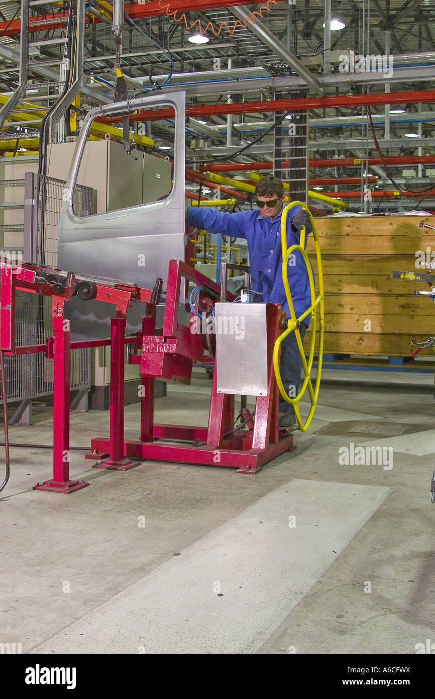 blind worker at Volvo plant in Curitiba Stock Photo - Alamy
