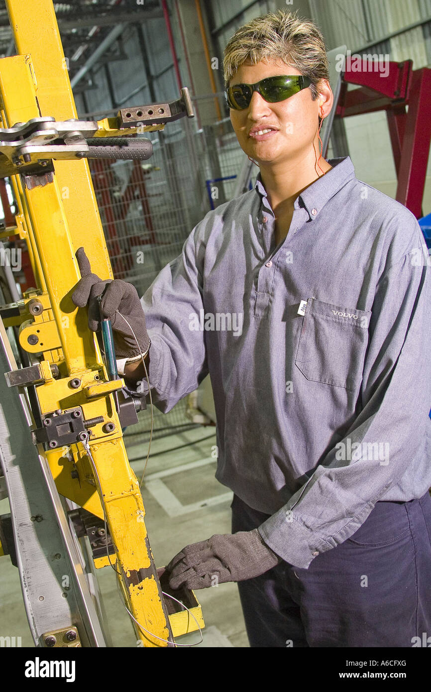 blind worker at Volvo plant in Curitiba Stock Photo - Alamy