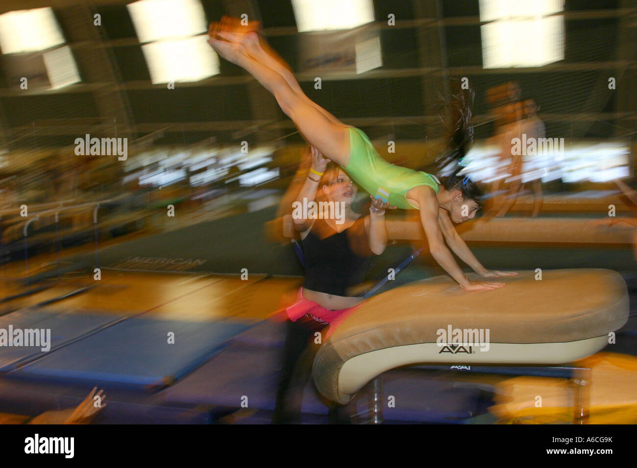 Artistic gymnastics training gymnastics school hi-res stock photography ...