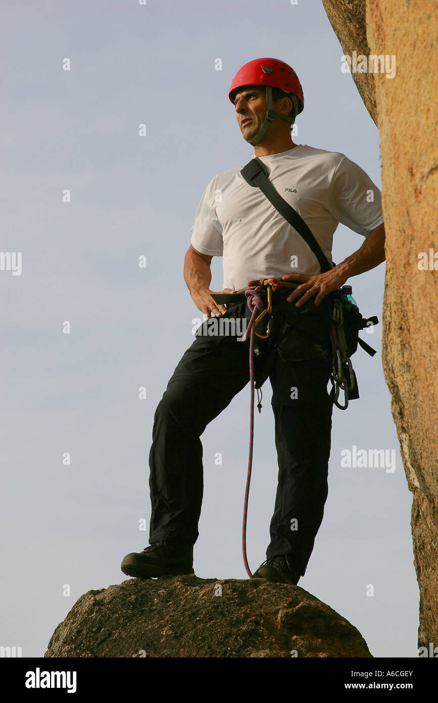 a man climbing Stock Photo - Alamy