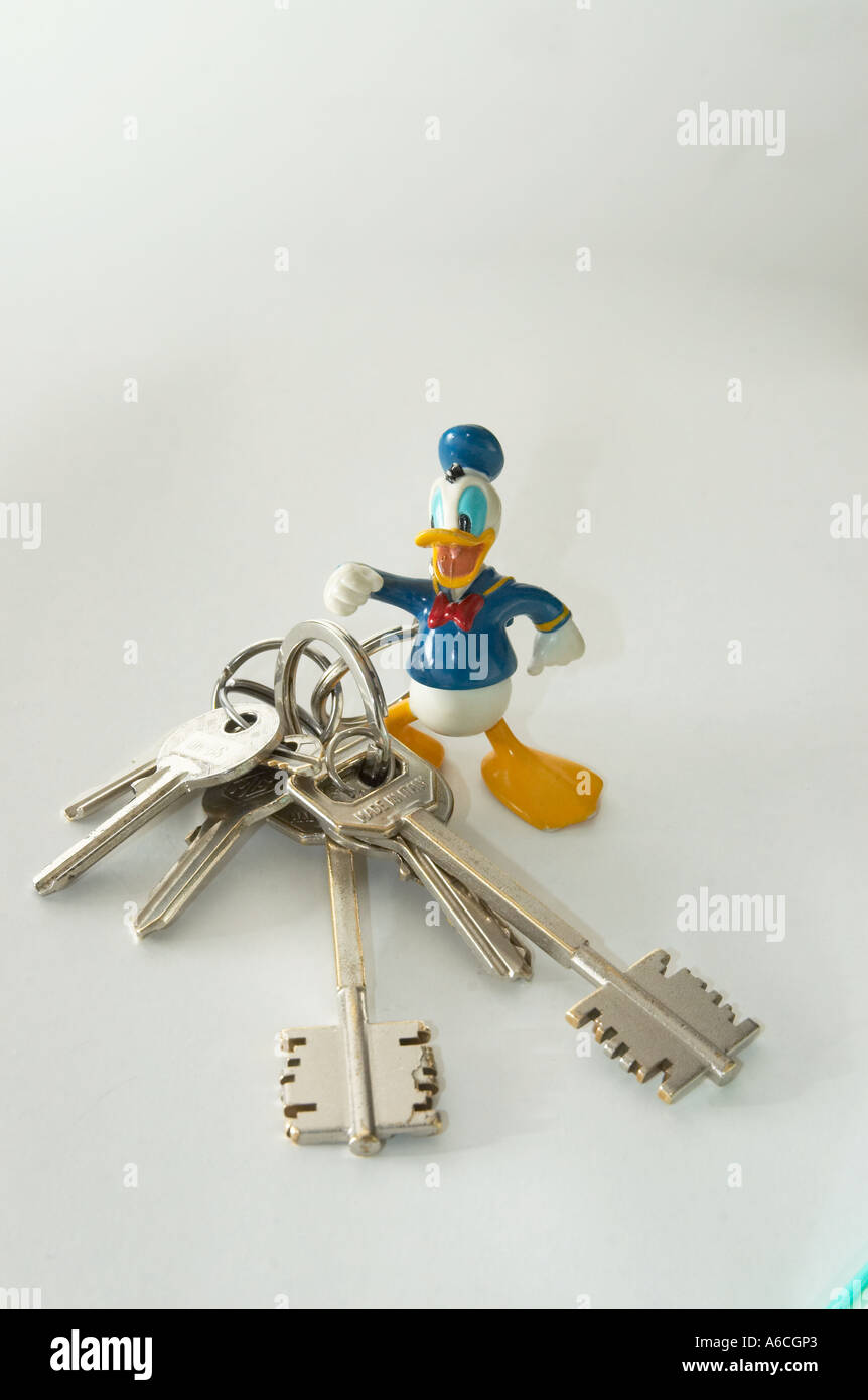 Donald duck key ring Stock Photo - Alamy