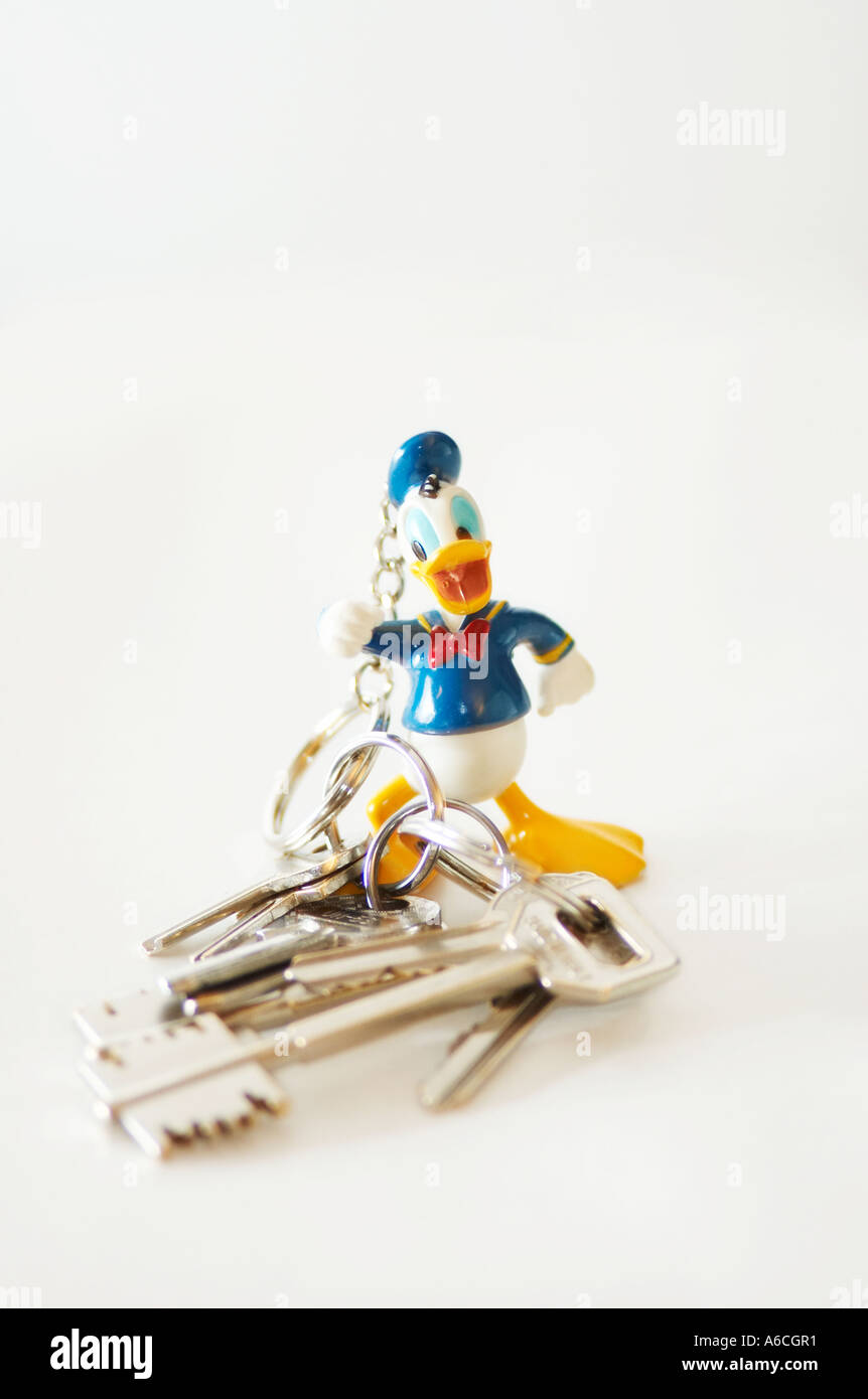 Donald duck key ring Stock Photo - Alamy