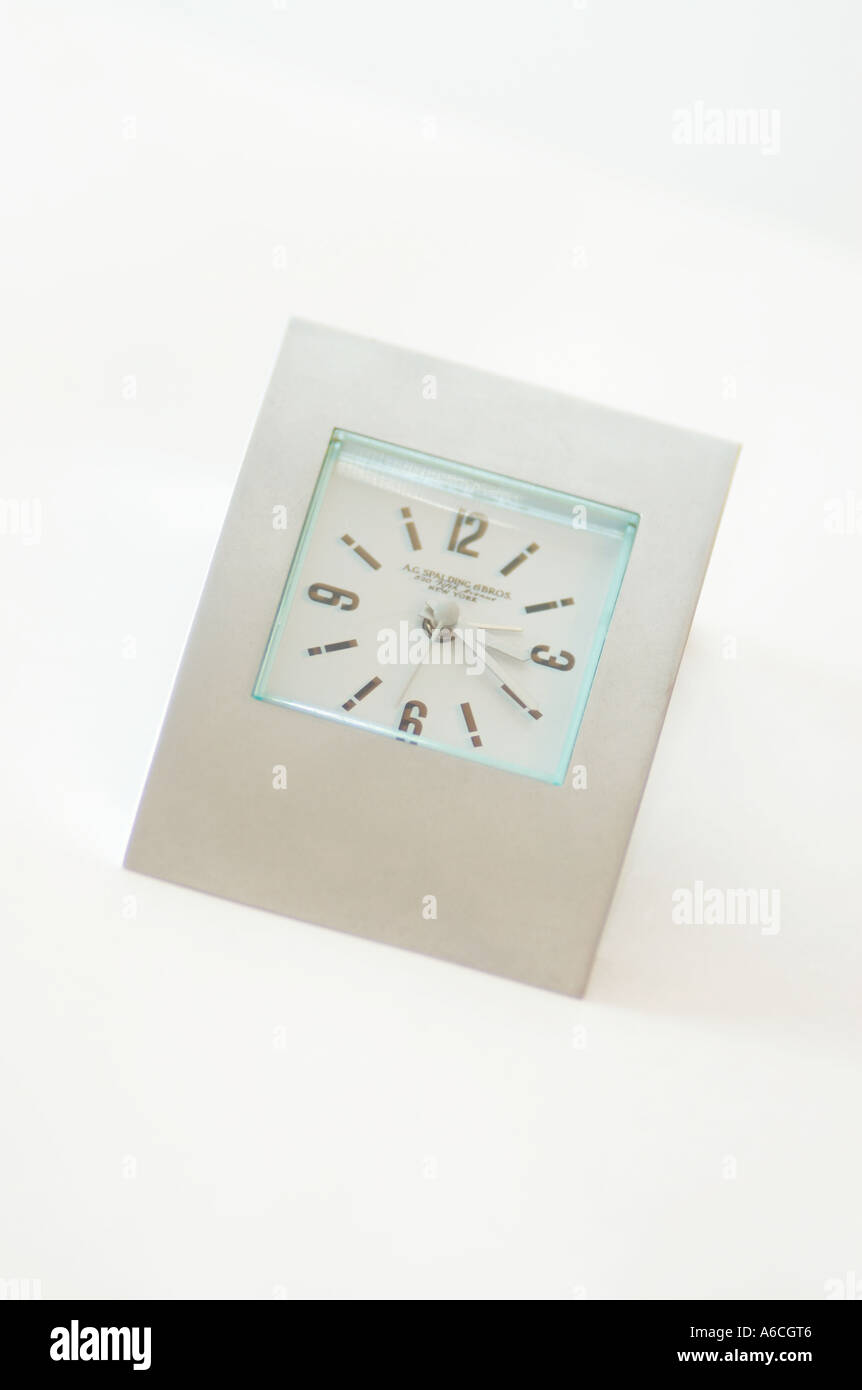 Alarm clock aluminium Stock Photo - Alamy