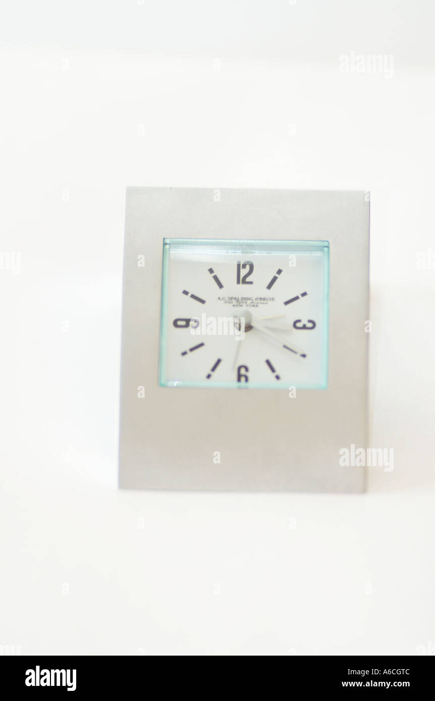 Alarm clock aluminium Stock Photo - Alamy